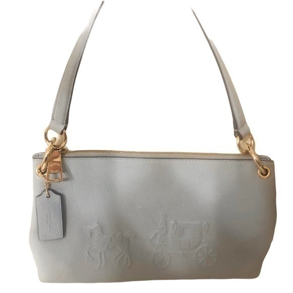 Coach | Bags | Coach Blue Horse Carriage Bag | Poshmark